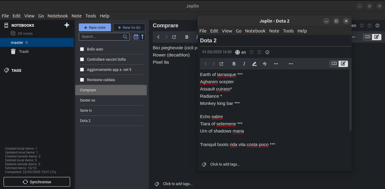 Joplin Screenshot [LWN.net]