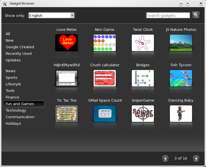Google Gadget browser [LWN.net]