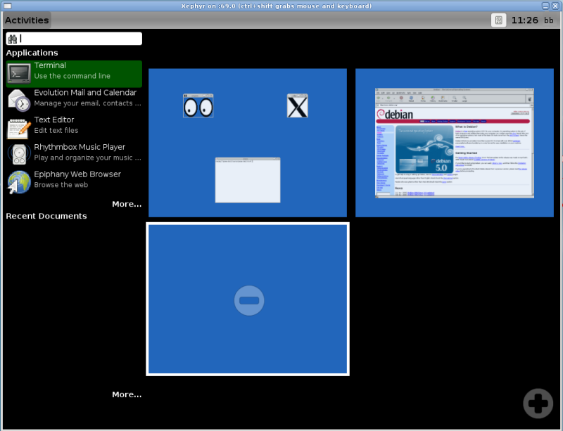 GNOME Shell screenshot [LWN.net]