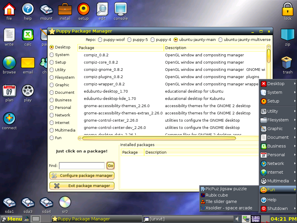 Customized Puppy ISO with Ubuntu repositories in PPM [LWN.net]